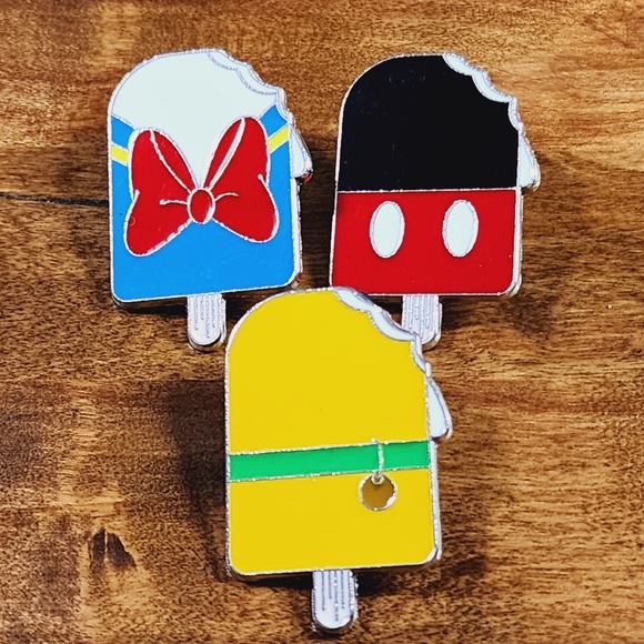 Disney | Jewelry | Pluto Mickey And Donald Disney Ice Cream Mystery Pin ...